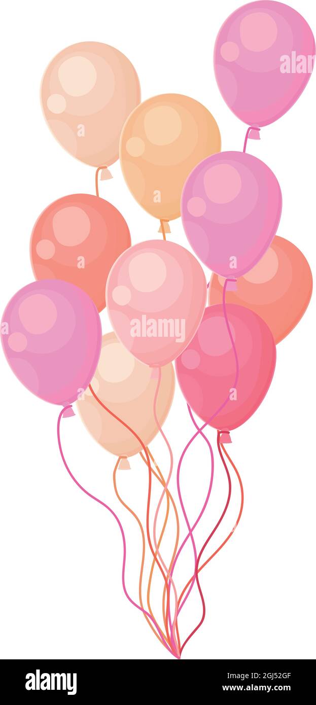 pink balloons design Stock Vector Image & Art - Alamy