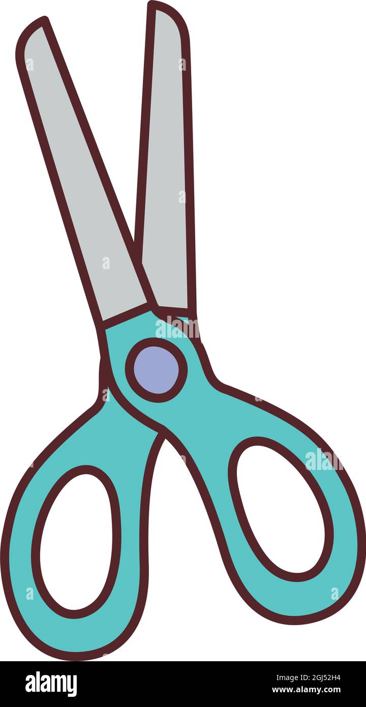 green scissor illustration Stock Vector Image & Art - Alamy