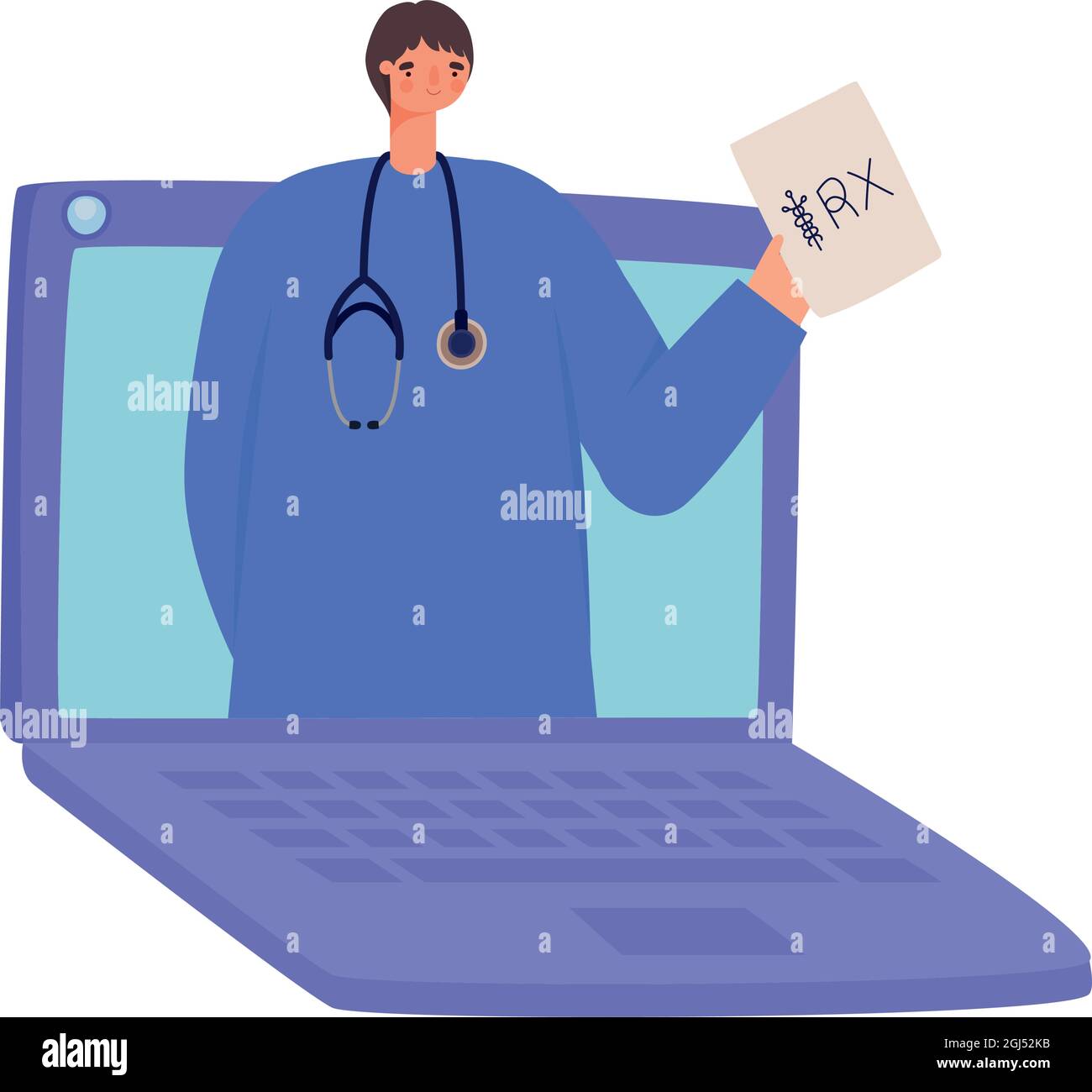 virtual man doctor design Stock Vector Image & Art - Alamy