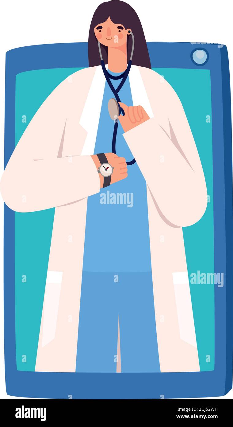 virtual woman doctor design Stock Vector Image & Art - Alamy