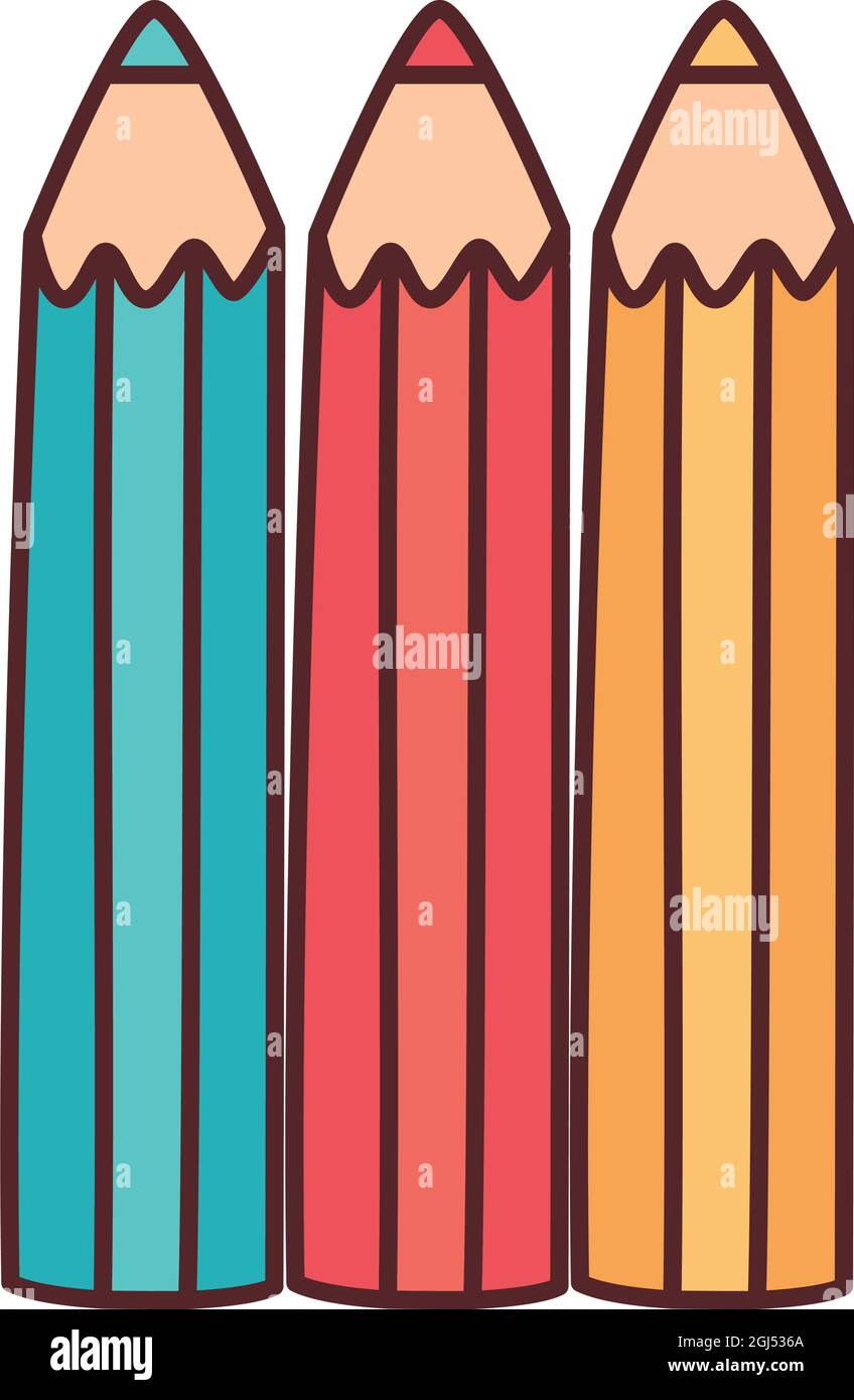 Three pencils Stock Vector Images - Alamy