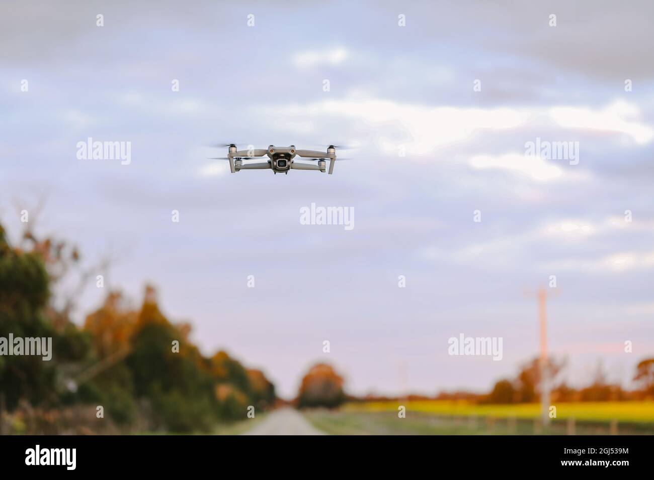 Drone with camera hovering farm hi-res stock photography and images - Alamy