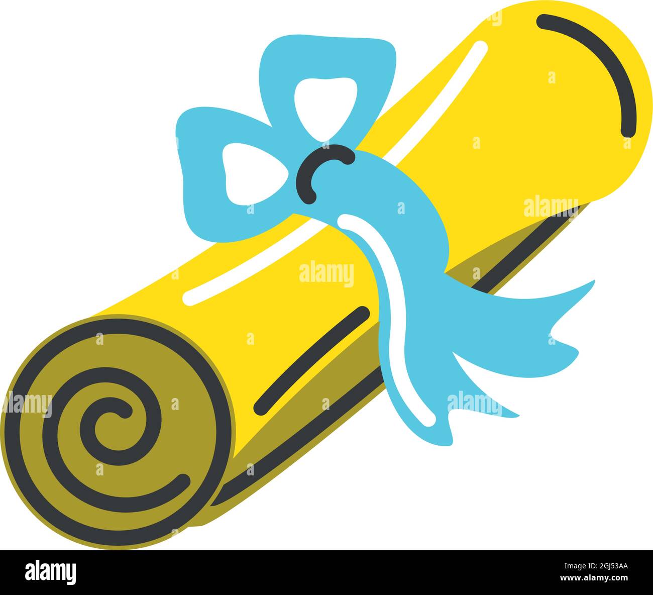 education certificate roll Stock Vector Image & Art - Alamy