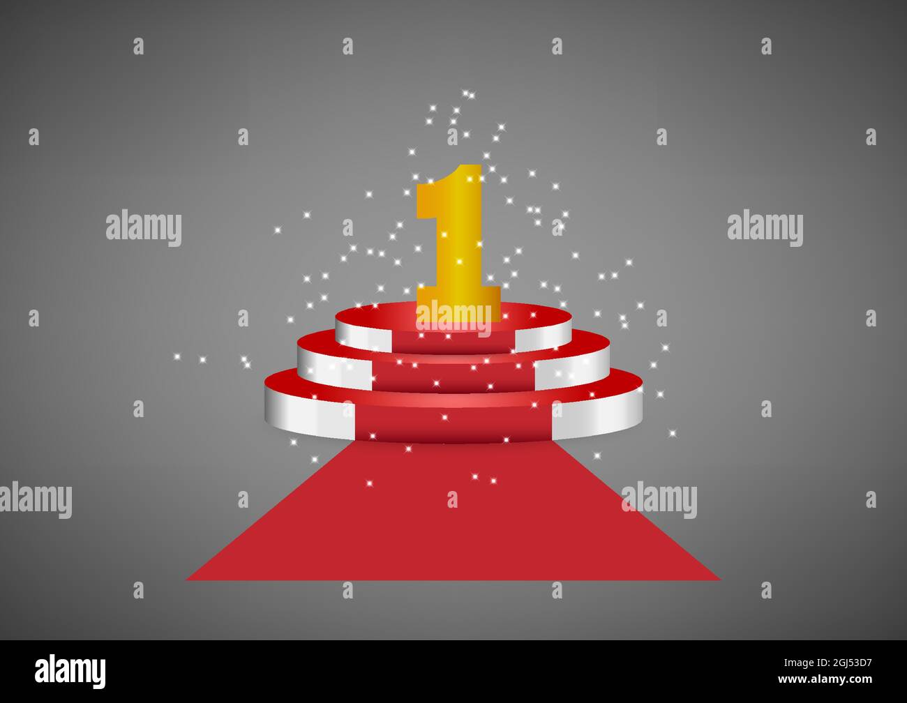 number 1 on red podium is the winner is in first Vector illustration ...