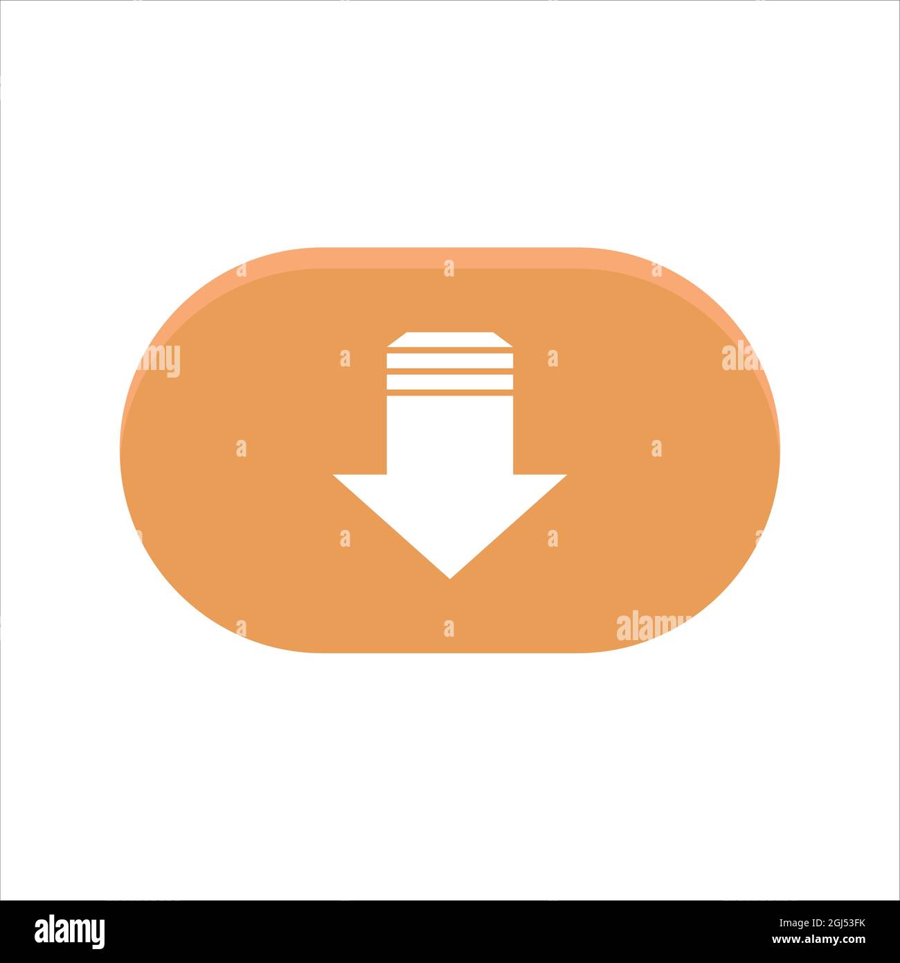 Illustration vector design of download button template Stock Vector ...
