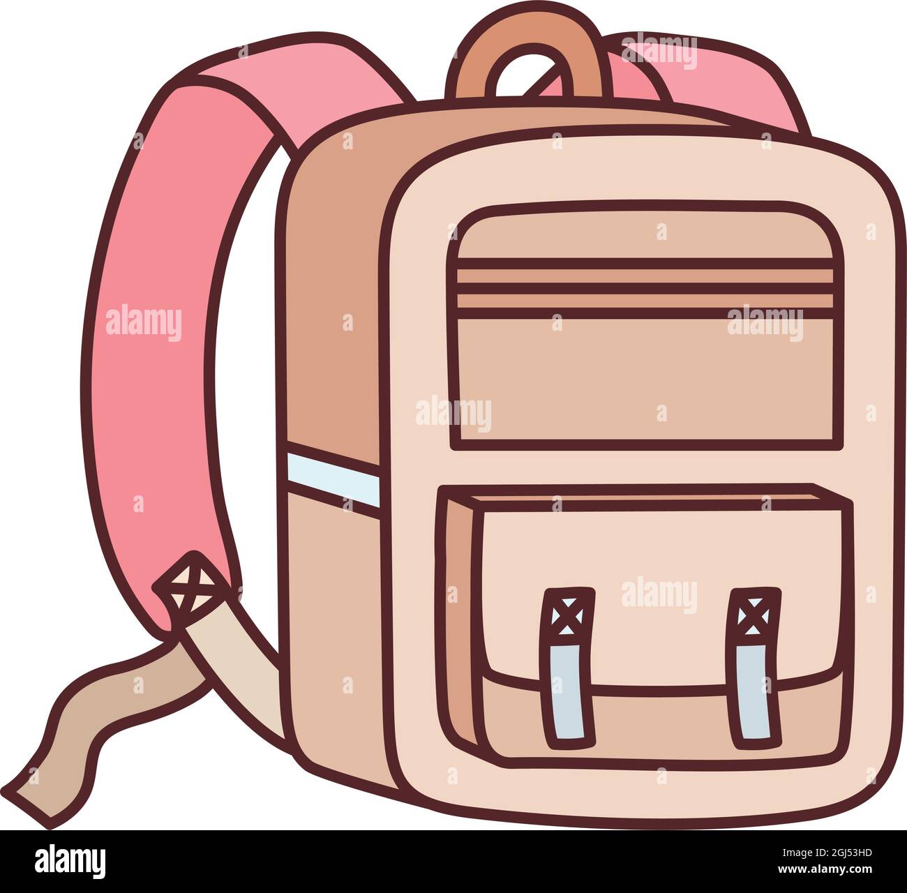 pink backpack design Stock Vector Image & Art - Alamy