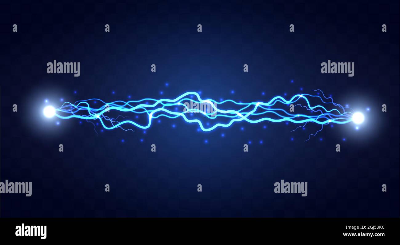 Lightning flash effect. Realistic electric lightning Stock Vector Image ...