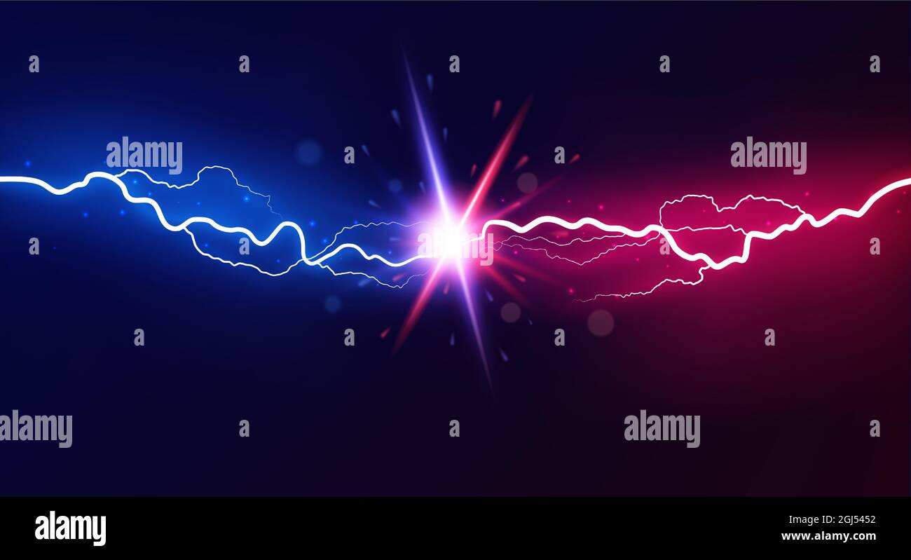 Lightning collision vector Stock Vector Image & Art - Alamy