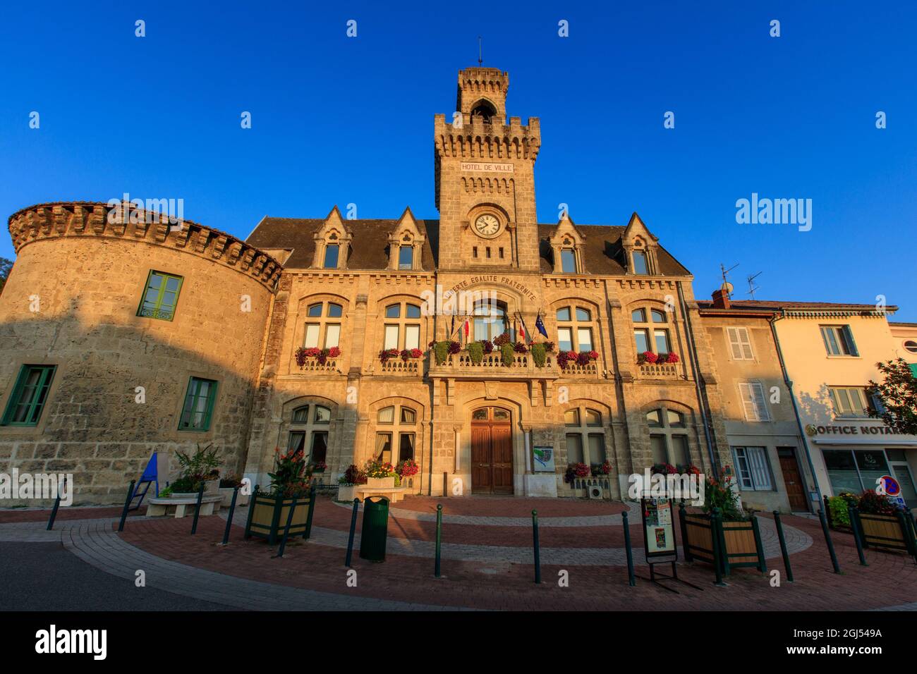 France. DROME (26) CHABEUIL CITY HALL BUILT IN 1881 BY THE VALENTINE ...