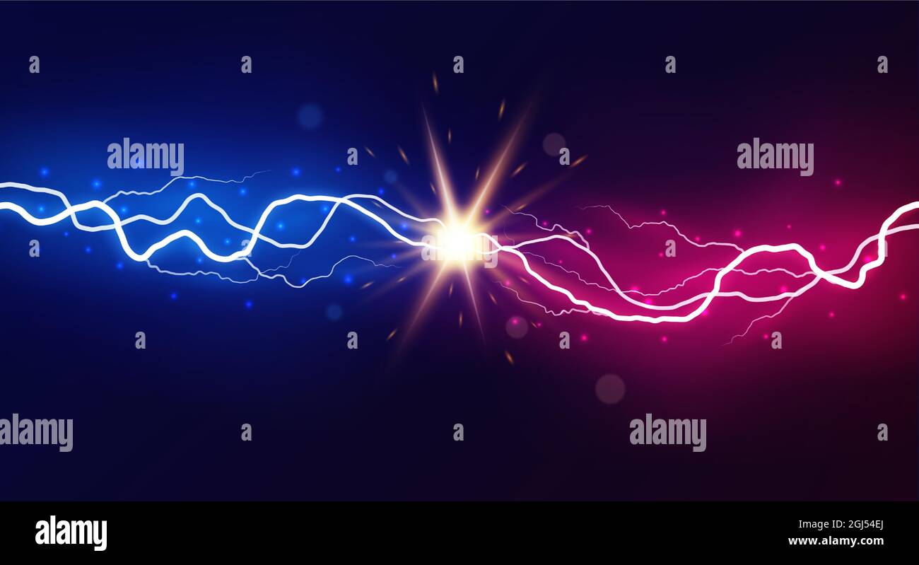 Lightning collision vector Stock Vector Image & Art - Alamy