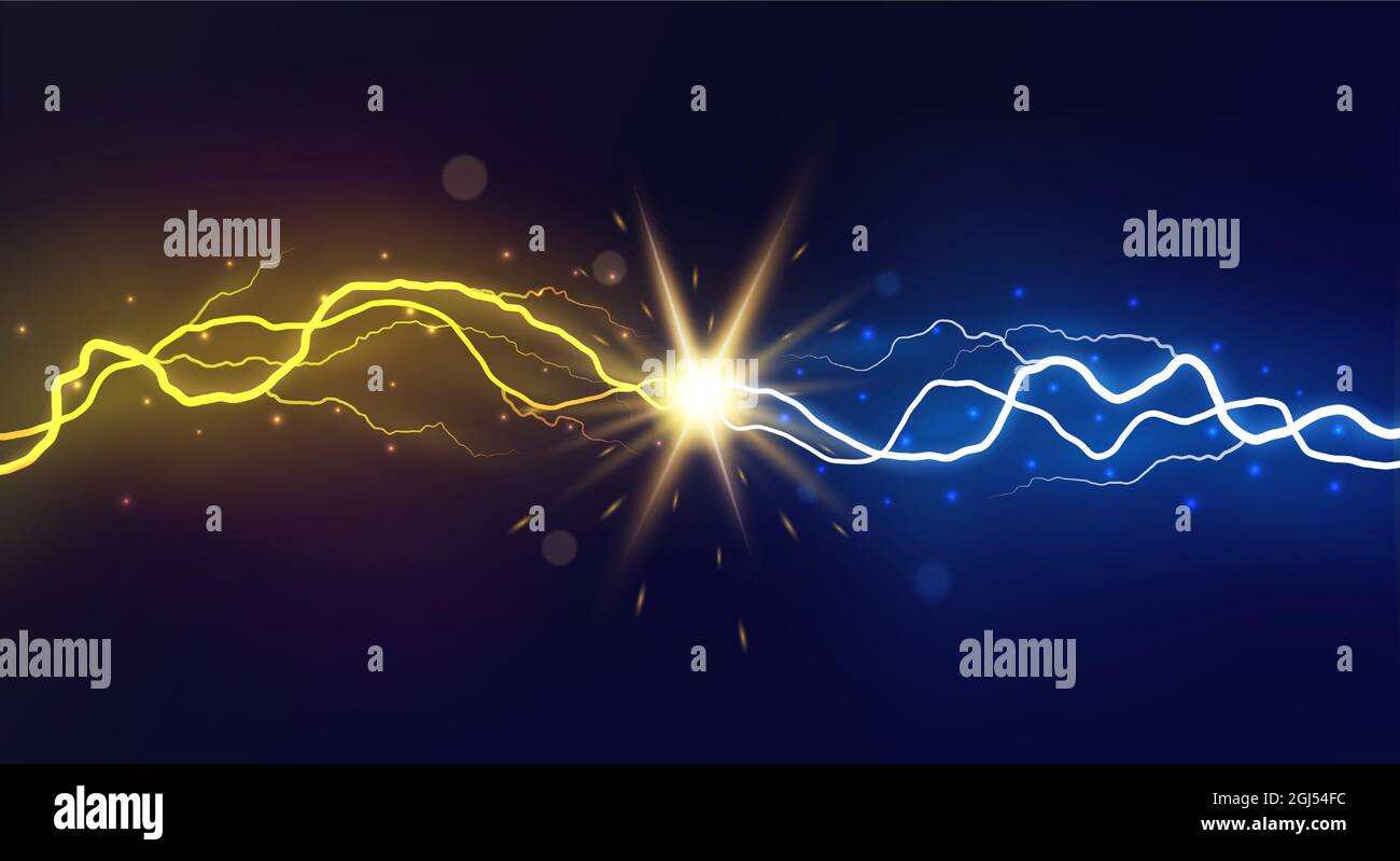 Lightning collision vector Stock Vector Image & Art - Alamy