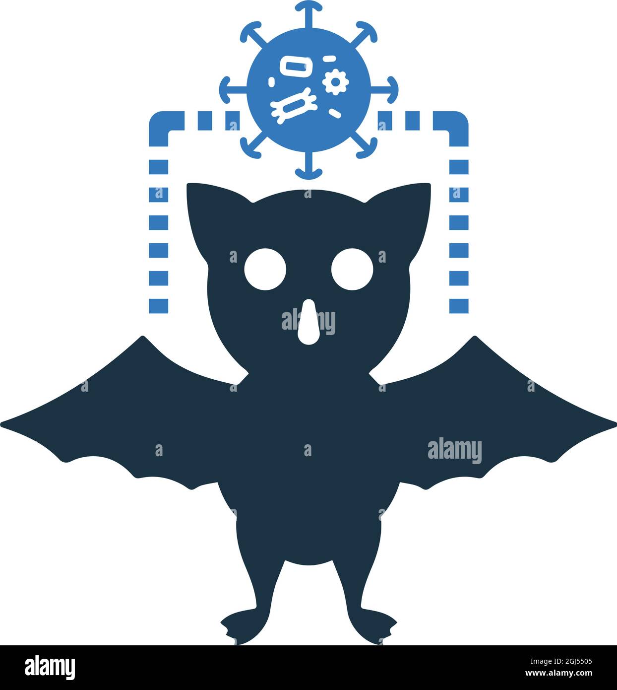 Bat, carrier, flu icon - Use for commercial purposes, print media, web ...