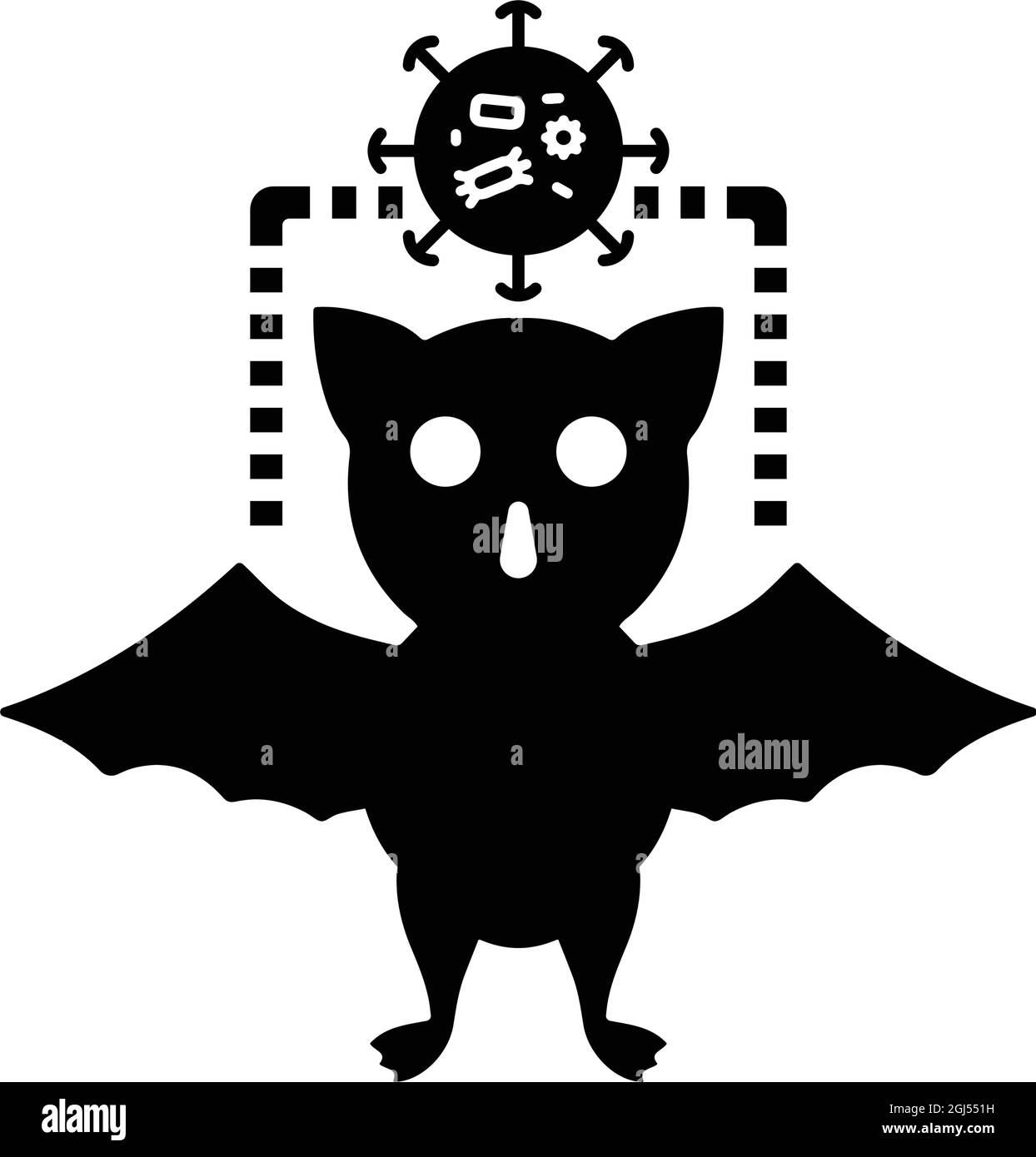 Bat, carrier, flu icon - Use for commercial purposes, print media, web ...