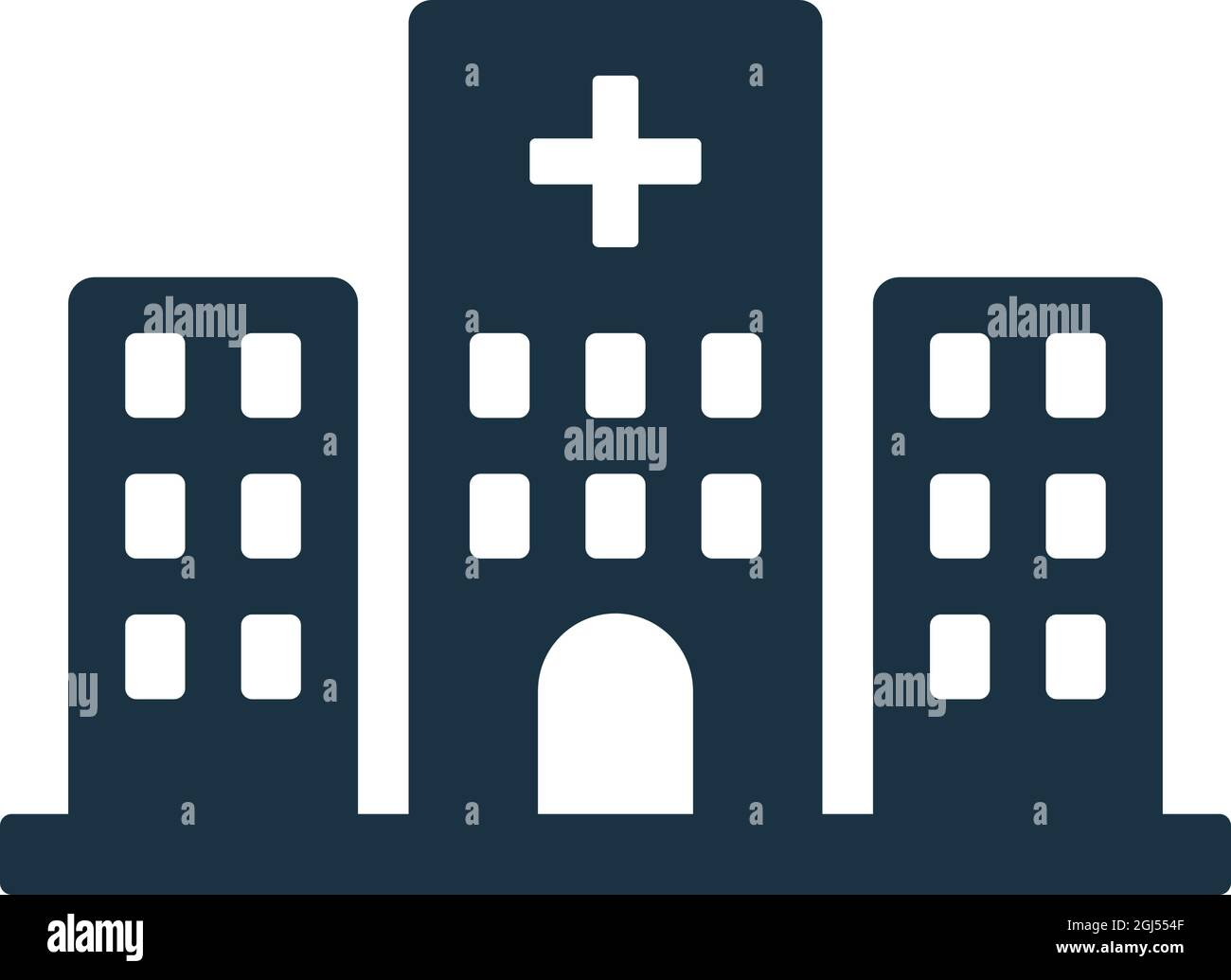 Building, hospital icon - Use for commercial purposes, print media, web ...