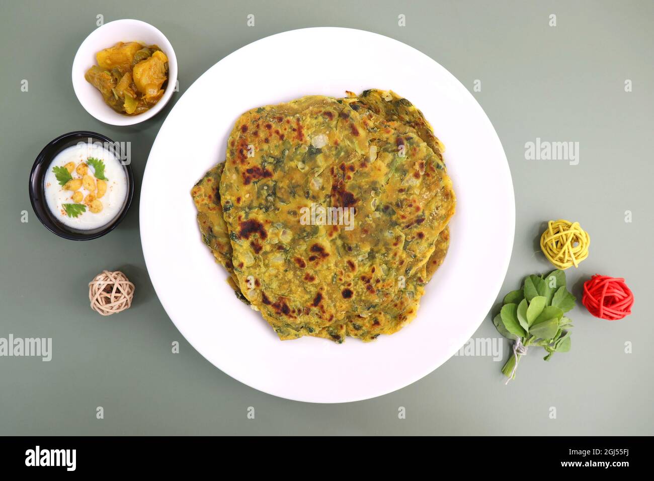 A Food called Methi paratha or Methi thepla is an Indian breakfast dish ...