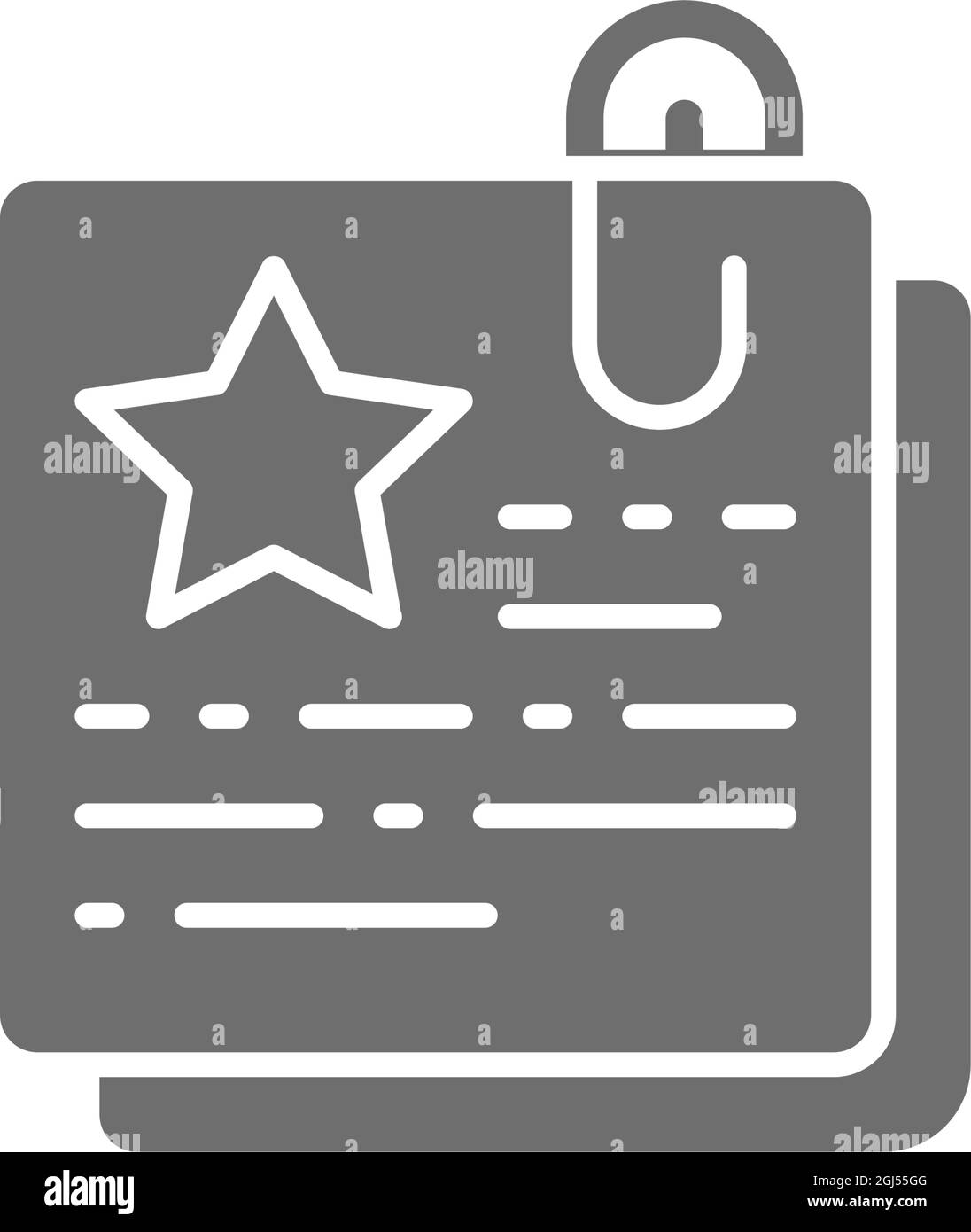 Documents, business plan, distinction, certificate grey icon Stock ...