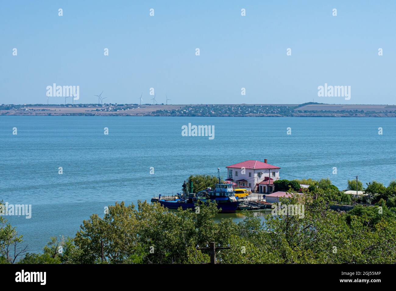 Landscape of Zatoka bay from Akkerman fortress, Ukraine Stock Photo - Alamy