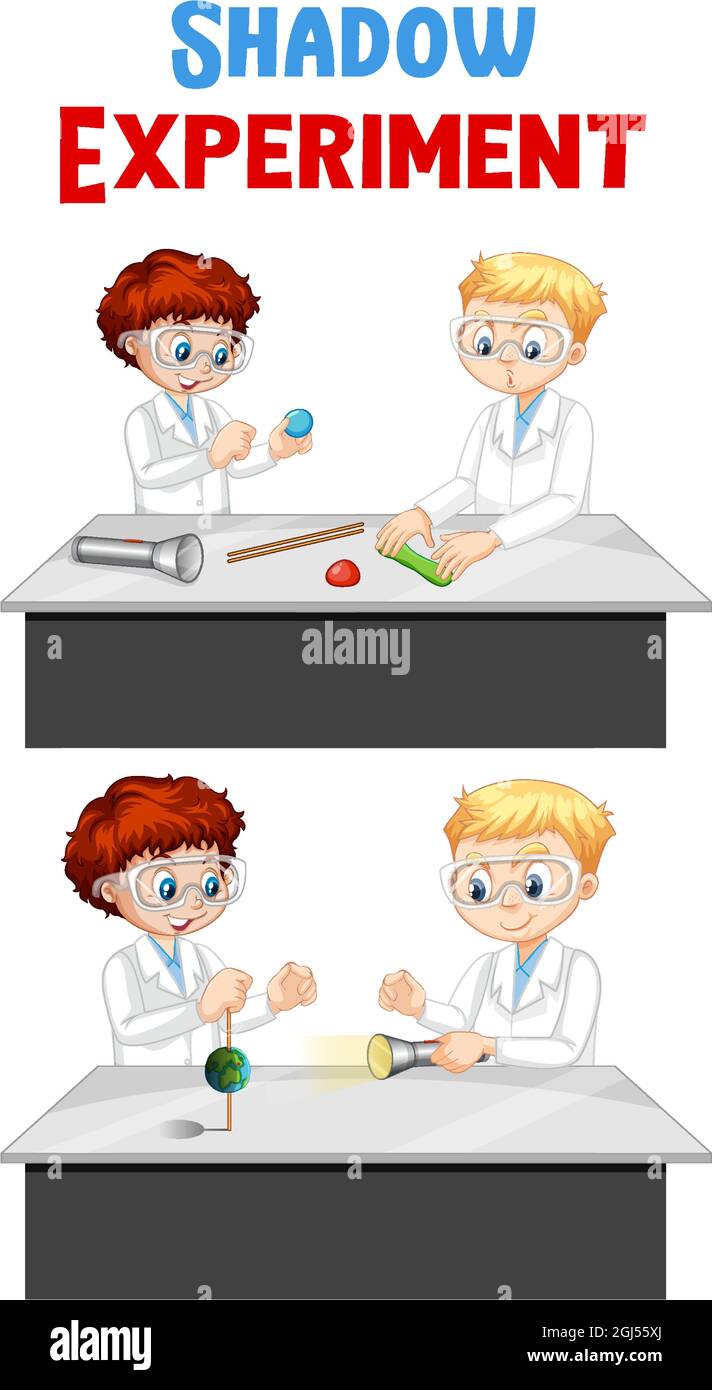 Light and darkness children Stock Vector Images - Alamy