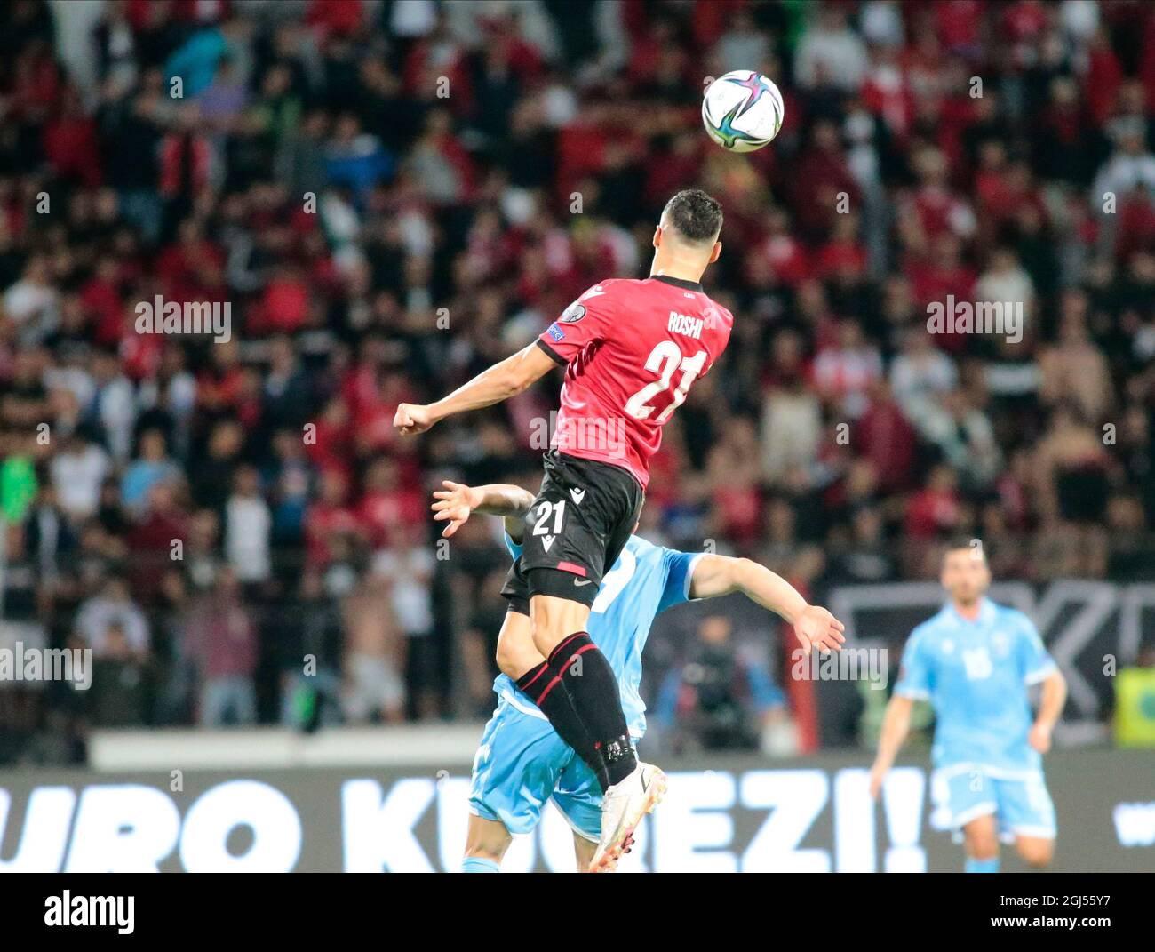 Odise Roshi (Albania) during the Fifa World Cup Qualifiers , Qatar 2022 ...