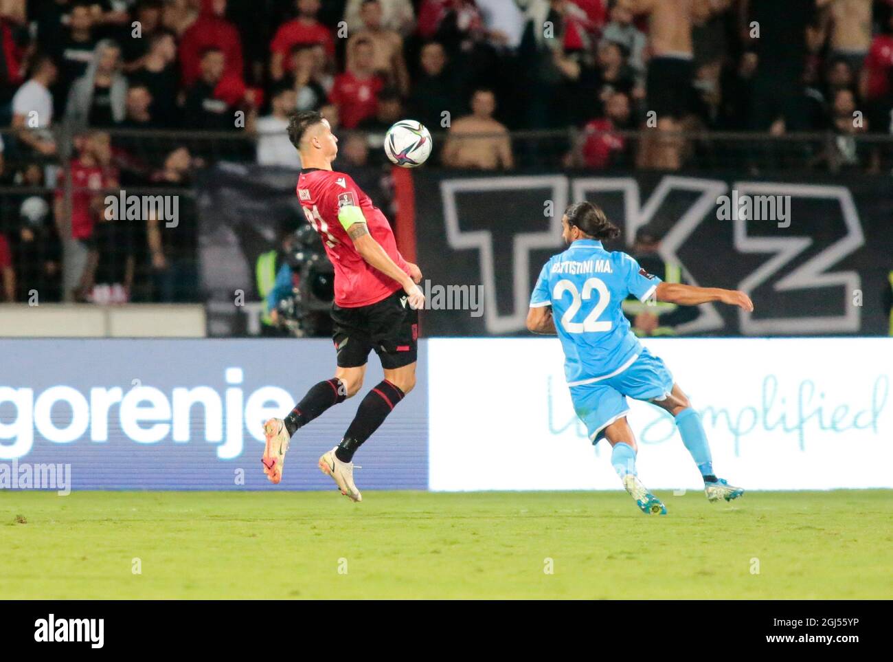 Odise Roshi (Albania) during the Fifa World Cup Qualifiers , Qatar 2022 ...