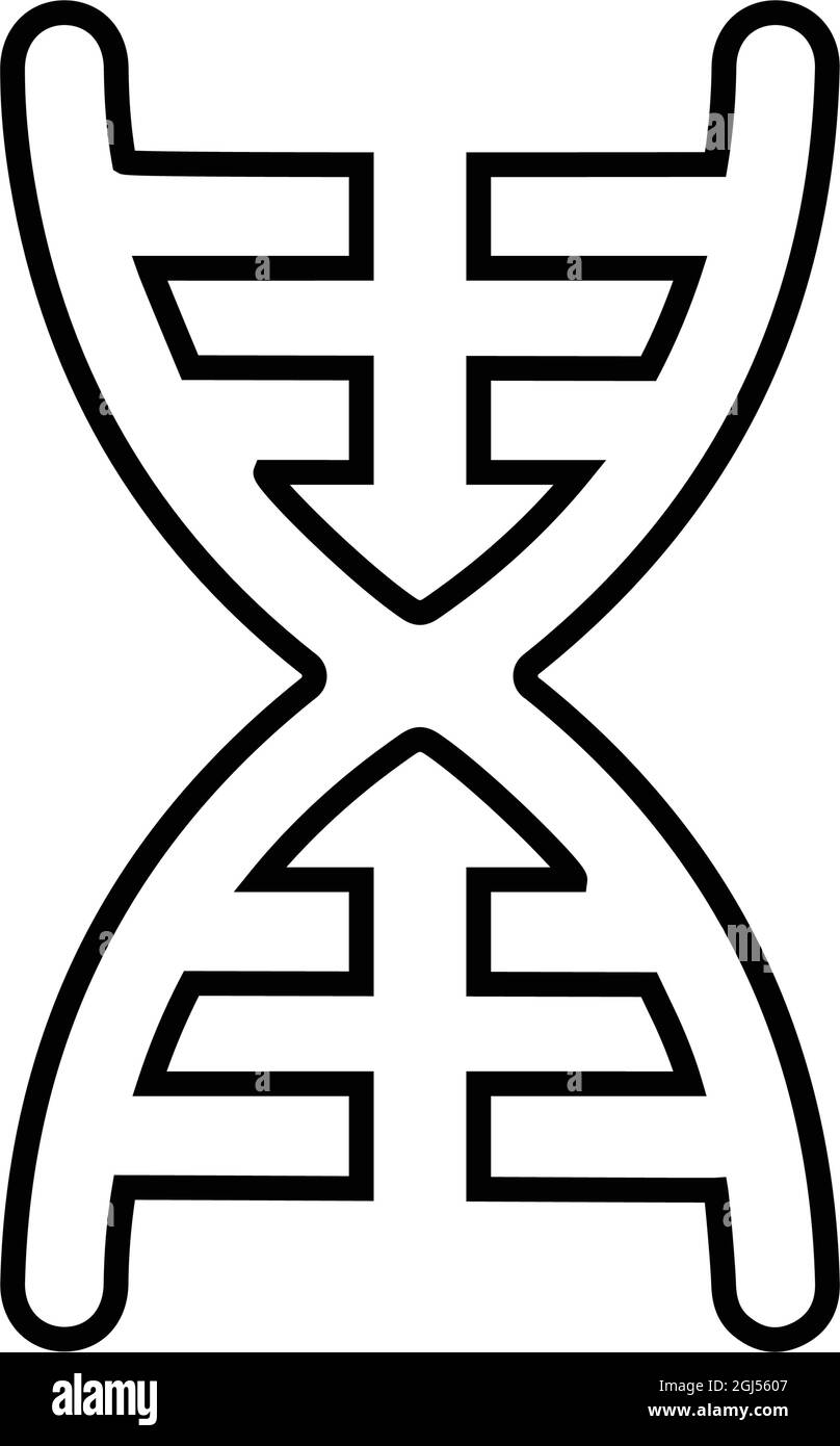 Dna, genetics icon - Simple editable vector EPS file Stock Vector Image ...