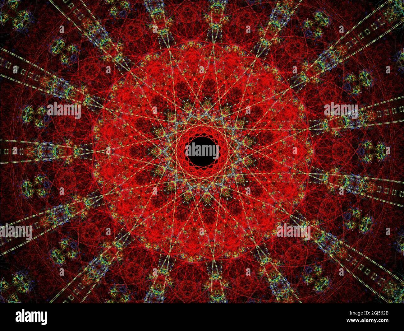 Mandala Fractal Art Indian/Arabic Design Stock Photo - Alamy