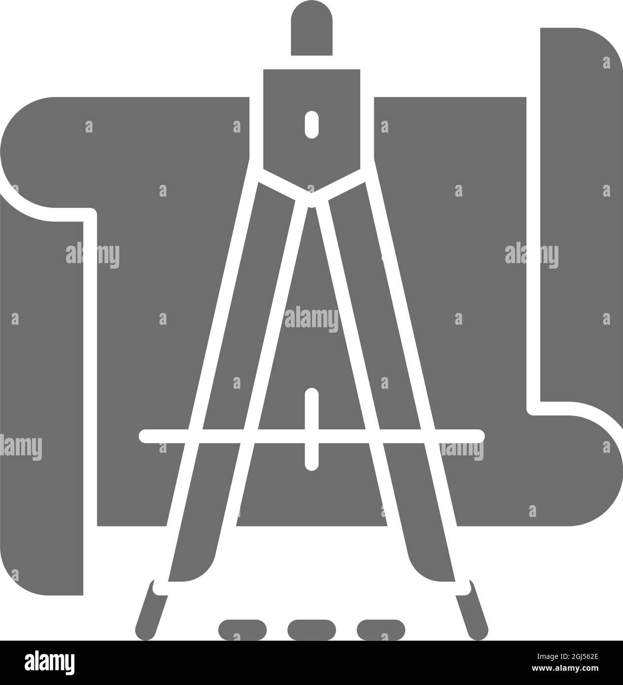 Gray Mechanical engineering drawings. Background for inscription ...