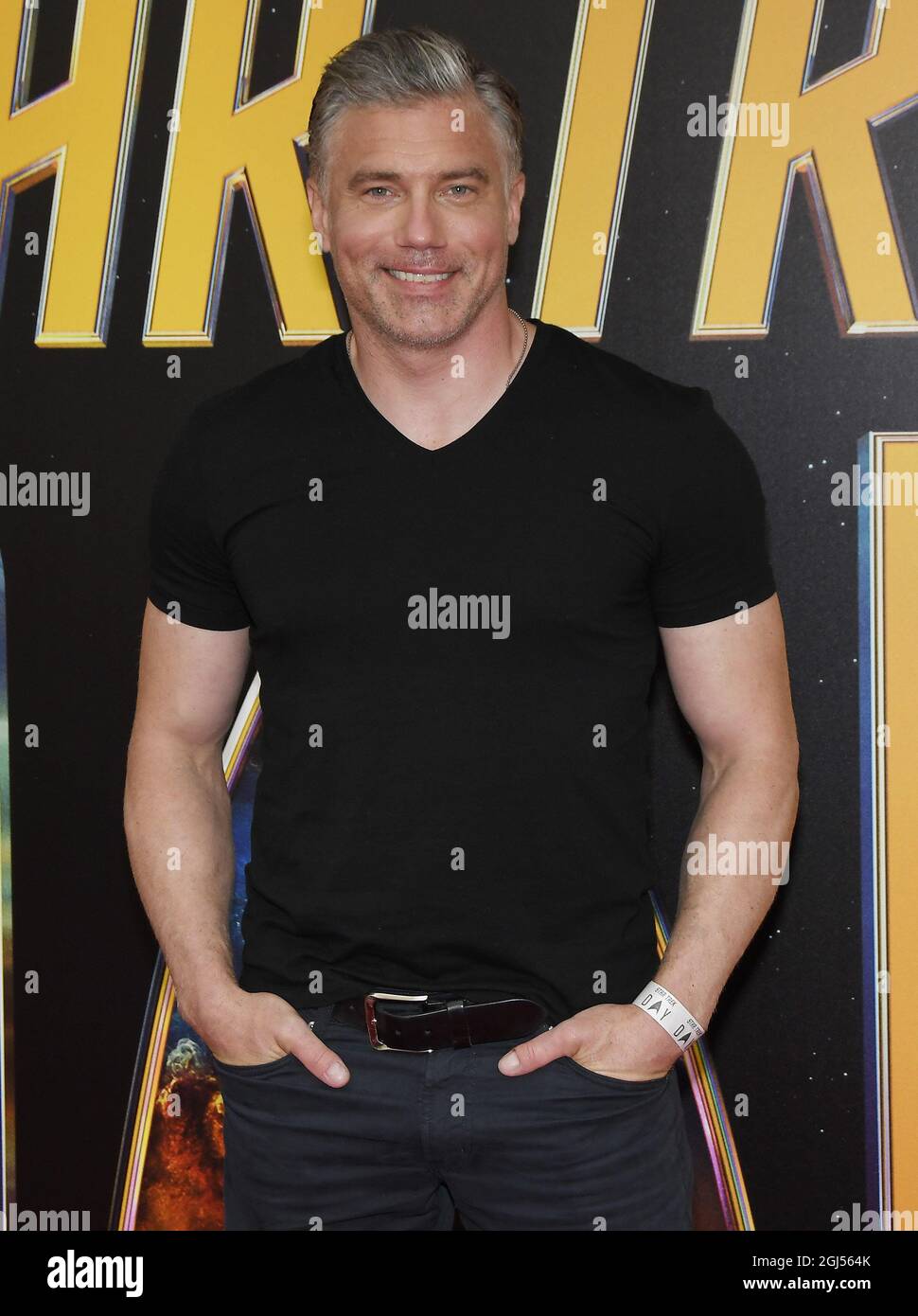 Los Angeles, USA. 08th Sep, 2021. Anson Mount arrives at STAR TREK DAY ...