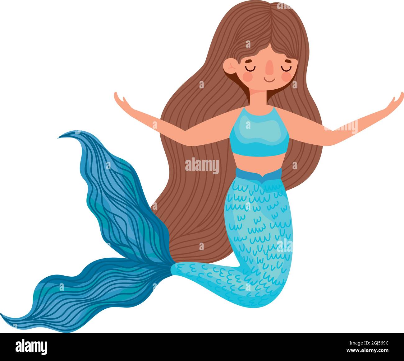 blue mermaid design Stock Vector Image & Art - Alamy
