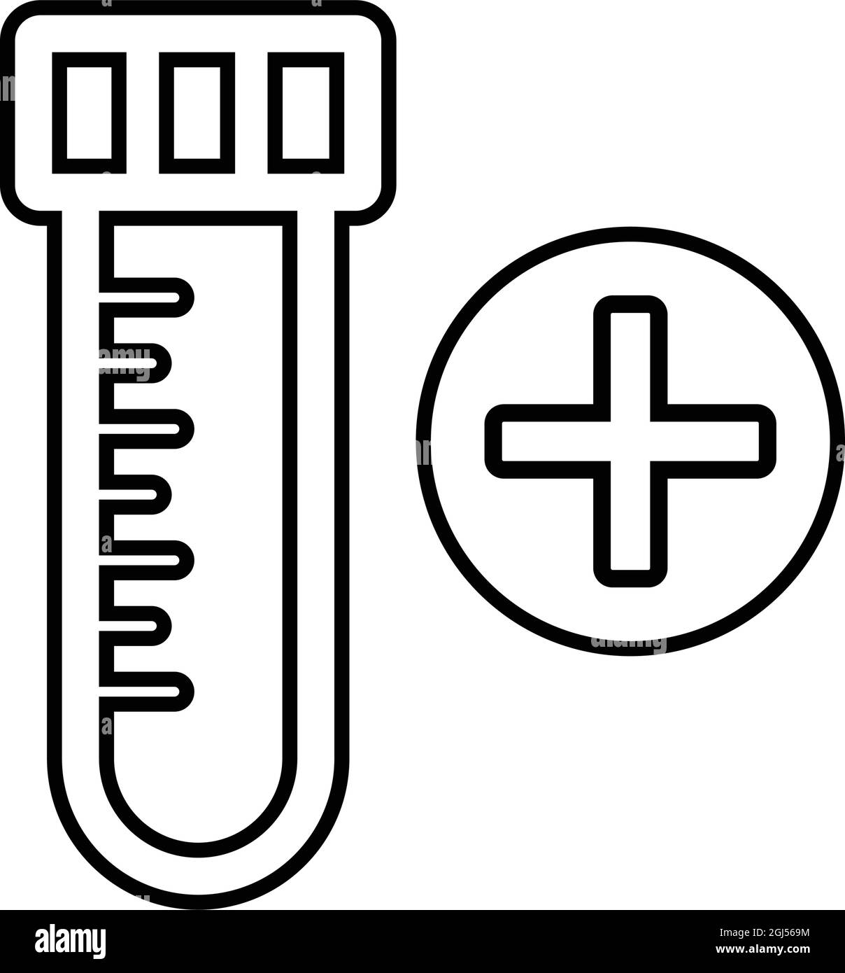 Coronavirus, positive, test icon - Vector EPS file. Perfect use for ...
