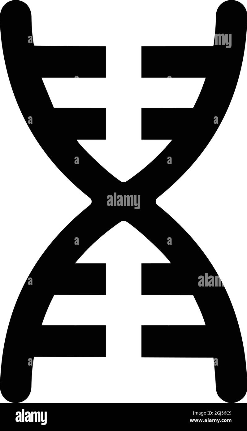 Dna, genetics icon - Simple editable vector EPS file Stock Vector Image ...