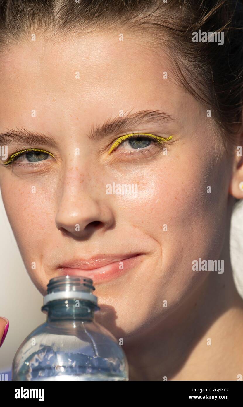ZURICH - SWITZERLAND 8 SEP 21: Yaroslava Mahuchikh of Ukrain competing ...