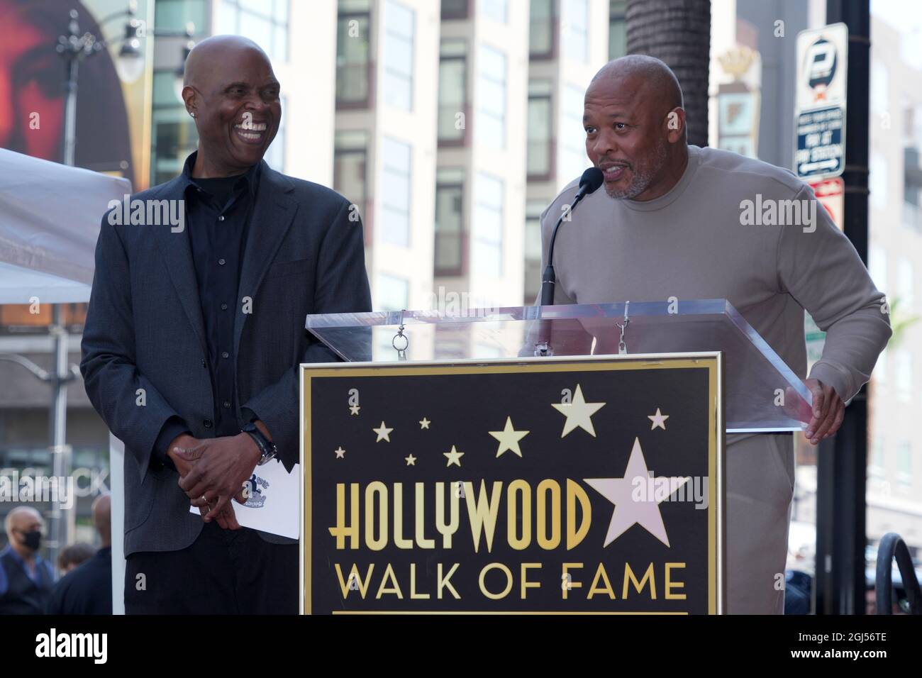 Radio personality Kurt Alexander aka Big Boy (left) listens at George ...