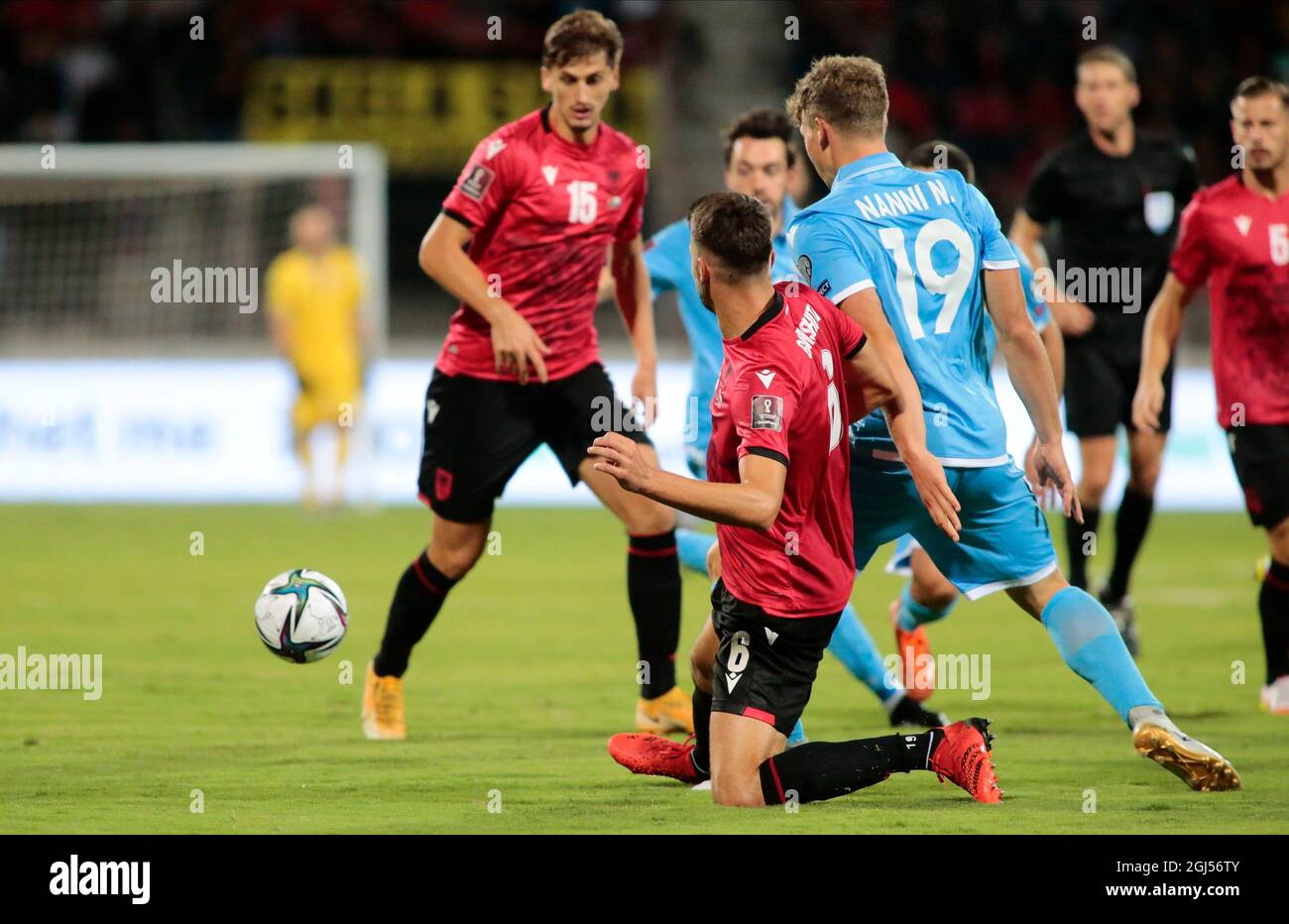 Berat Djimshiti (Albania) during the Fifa World Cup Qualifiers , Qatar ...