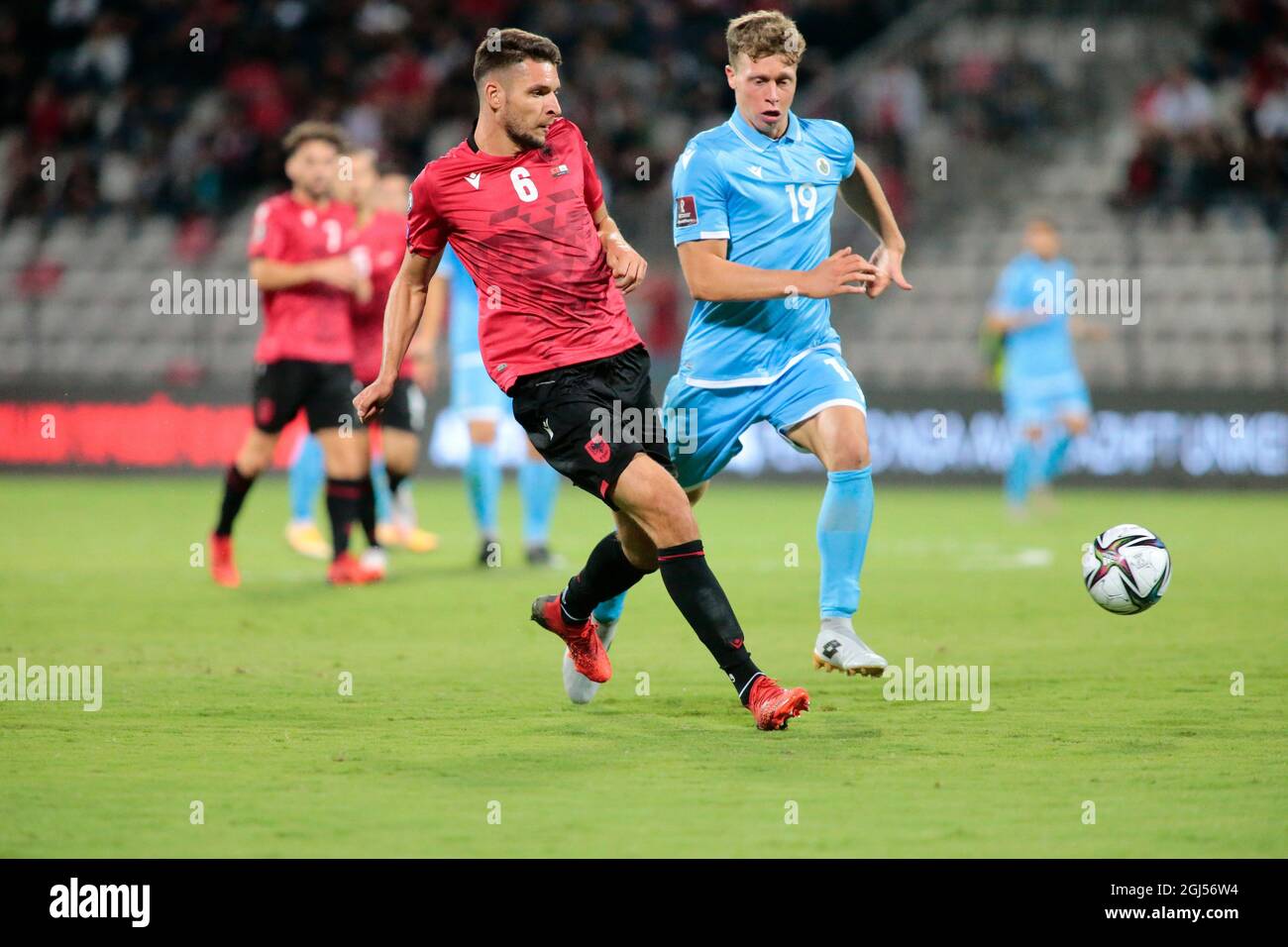 Berat Djimshiti (Albania) during the Fifa World Cup Qualifiers , Qatar ...