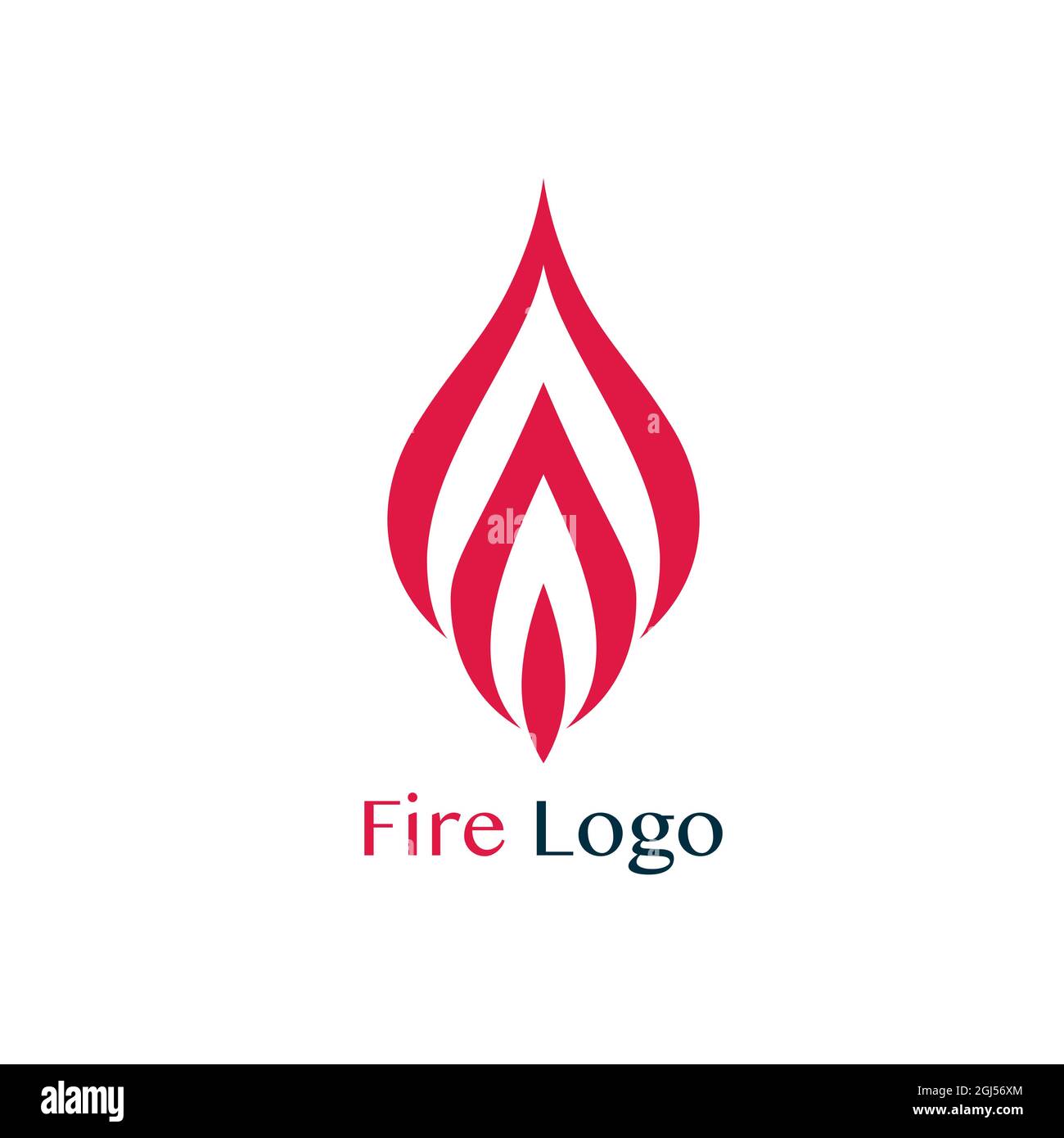 Abstract flame logo design. Creative fire logotype. Vector business ...