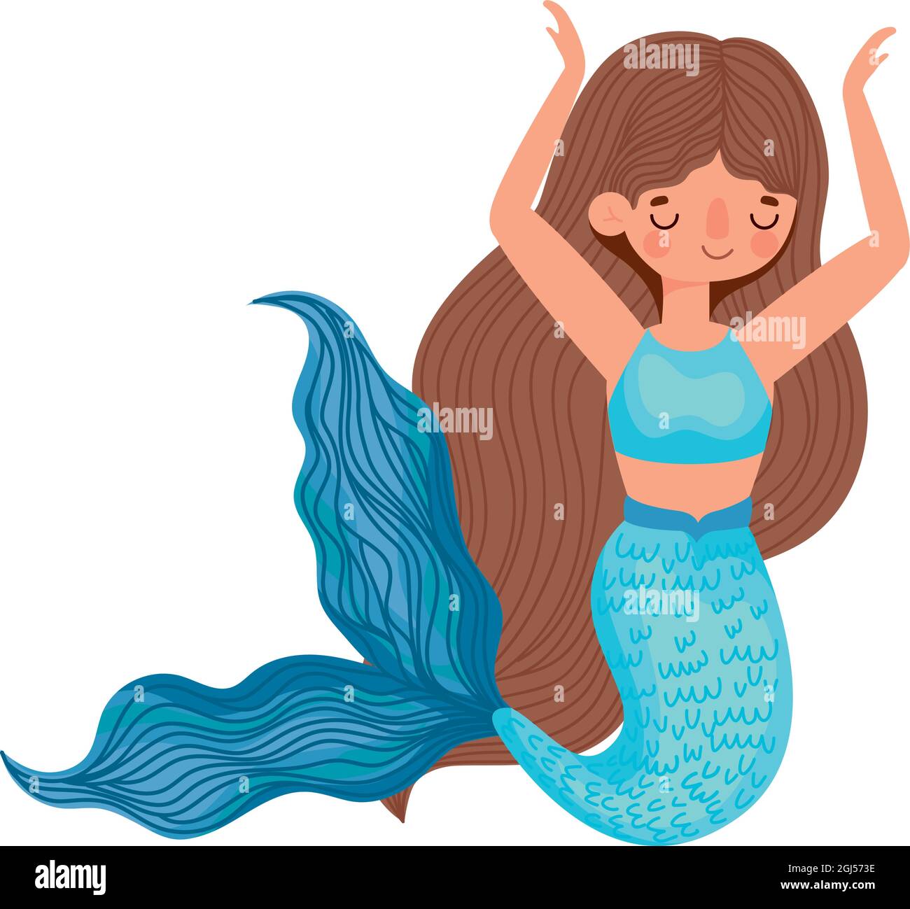 blue mermaid icon Stock Vector Image & Art - Alamy