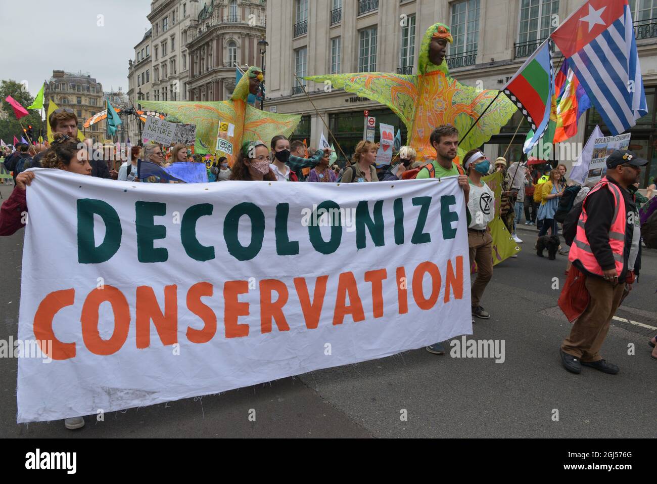 Extinction Rebellion March for Nature in London, UK Stock Photo - Alamy