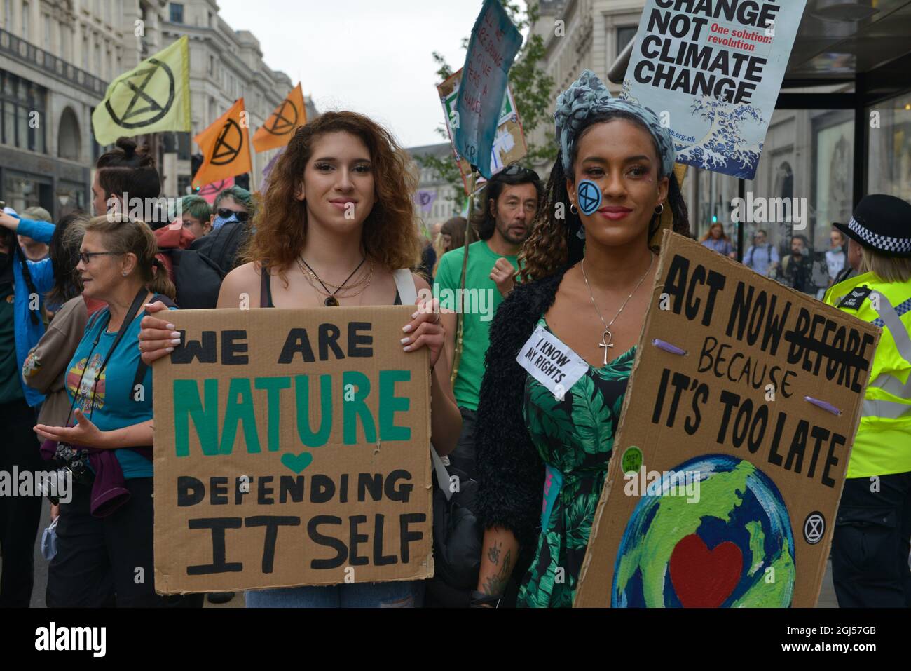 Climate change slogans hi-res stock photography and images - Alamy
