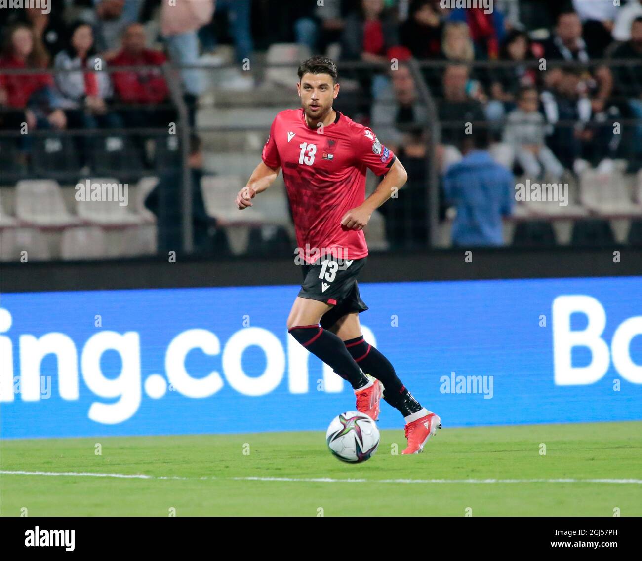 Mihaj (Albania) during the Fifa World Cup Qualifiers , Qatar 2022 ...
