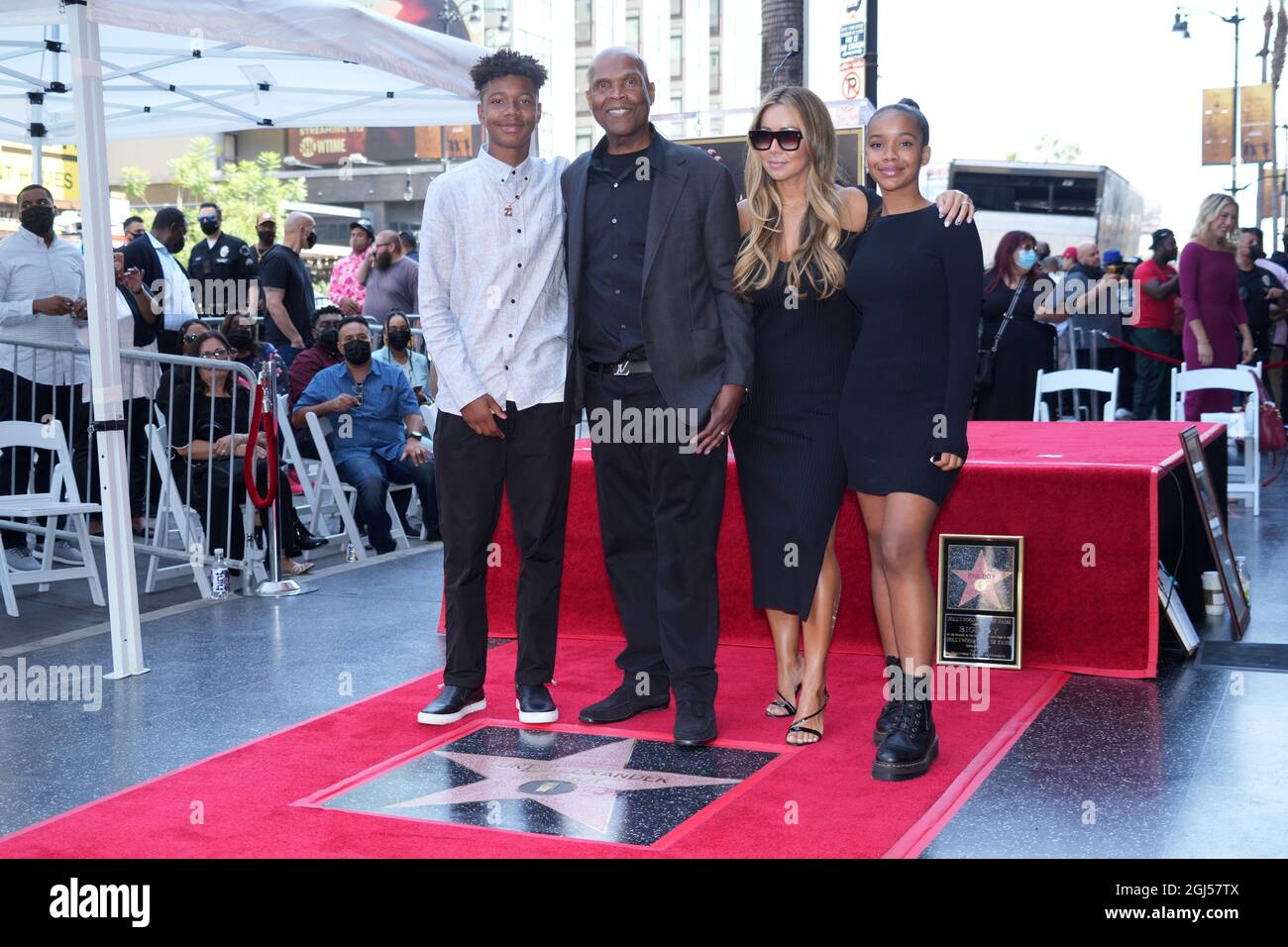 Radio personality Kurt Alexander aka Big Boy (second from left) poses ...