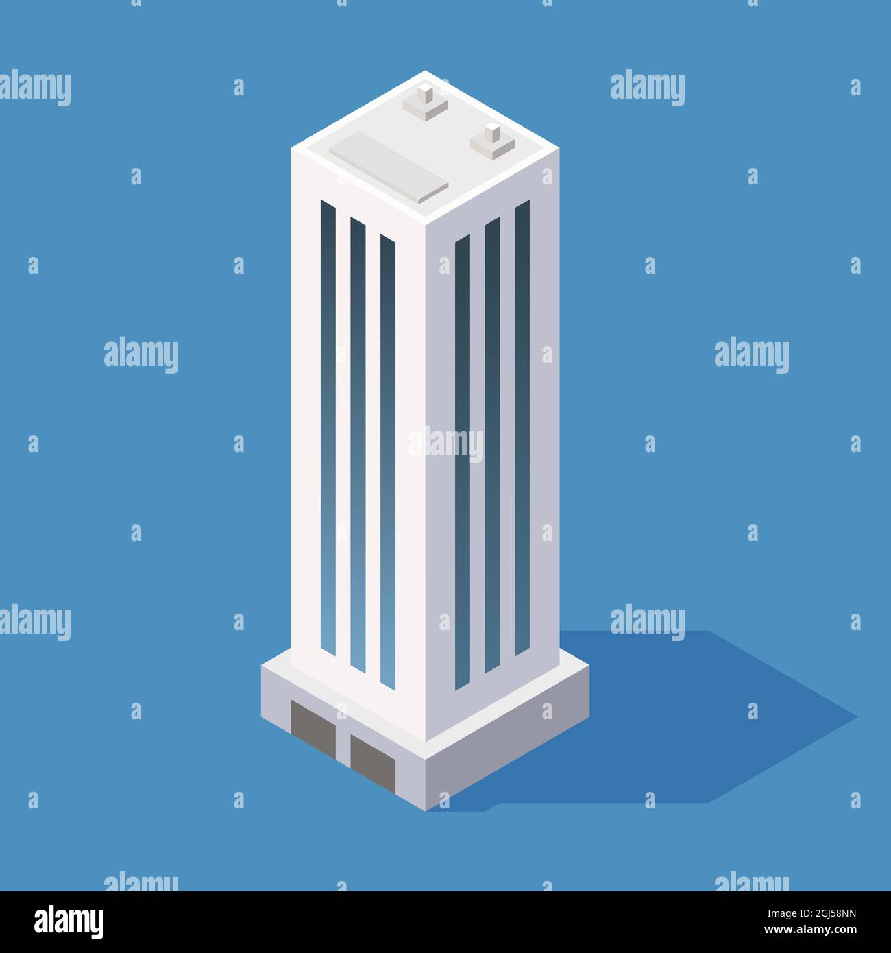 Isometric Skyscraper Building. Vector illustration Stock Vector Image ...