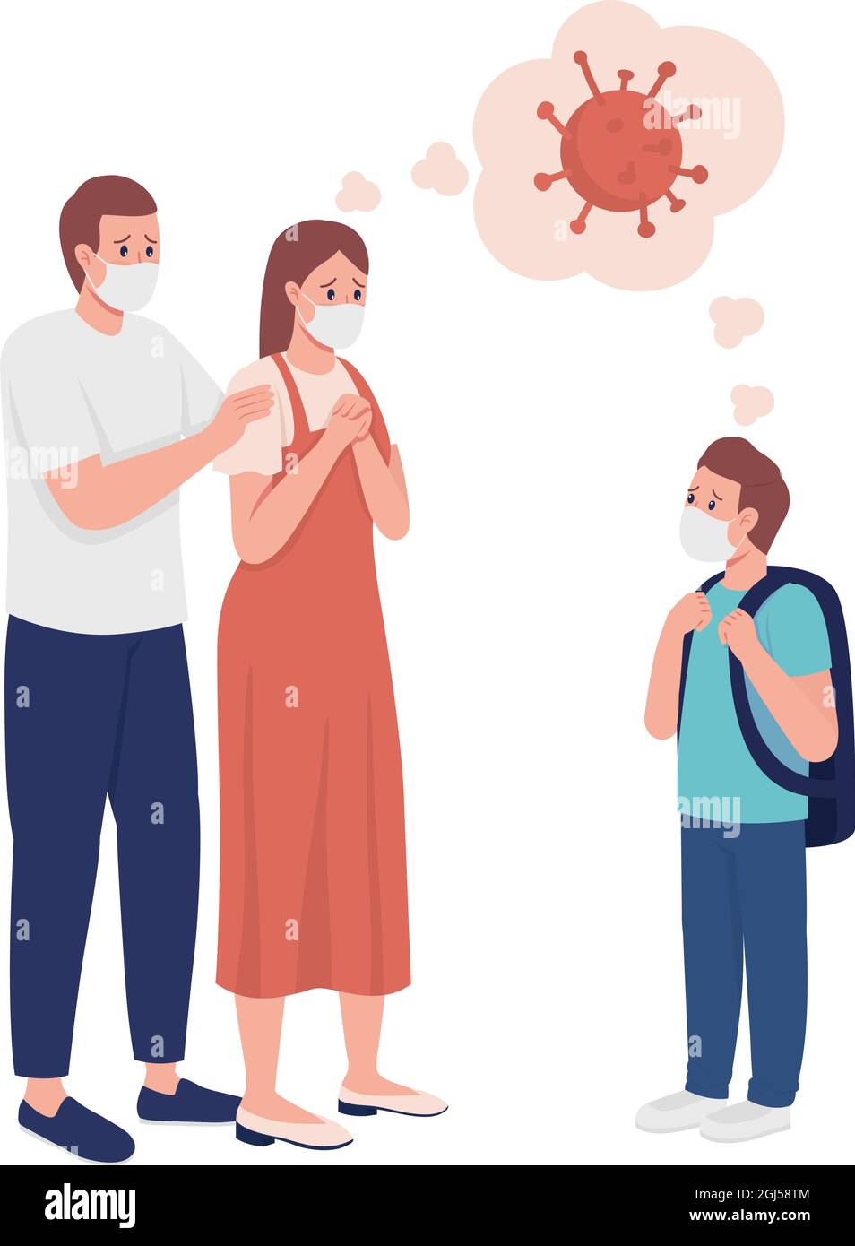 Worried parents Stock Vector Images - Alamy