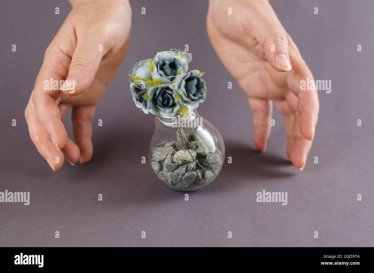 Womans hands cover electric hi-res stock photography and images - Alamy