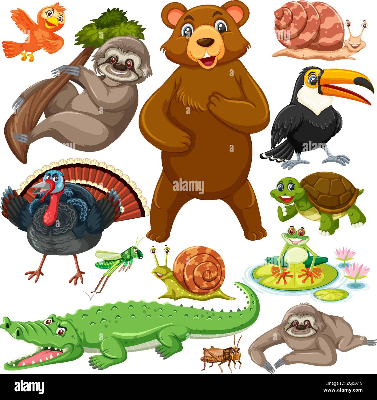 Flying turtle cartoon illustration Cut Out Stock Images & Pictures - Alamy