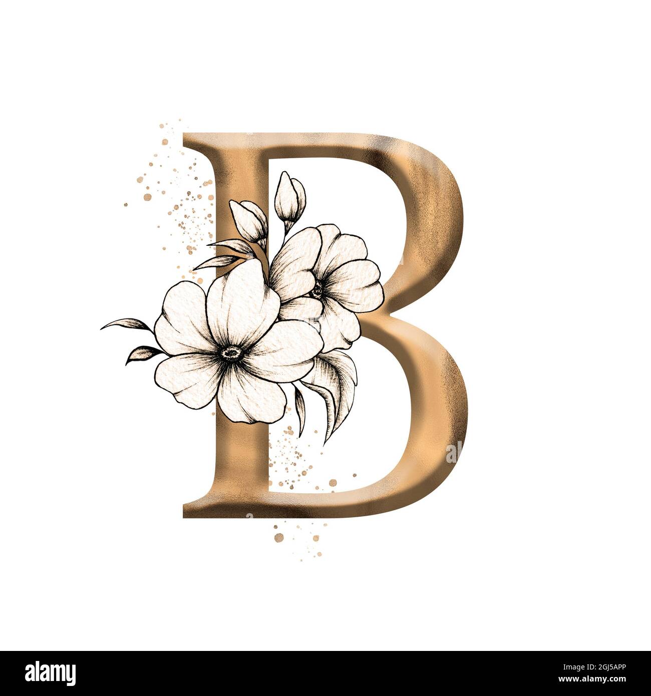 B Monogram Clipart