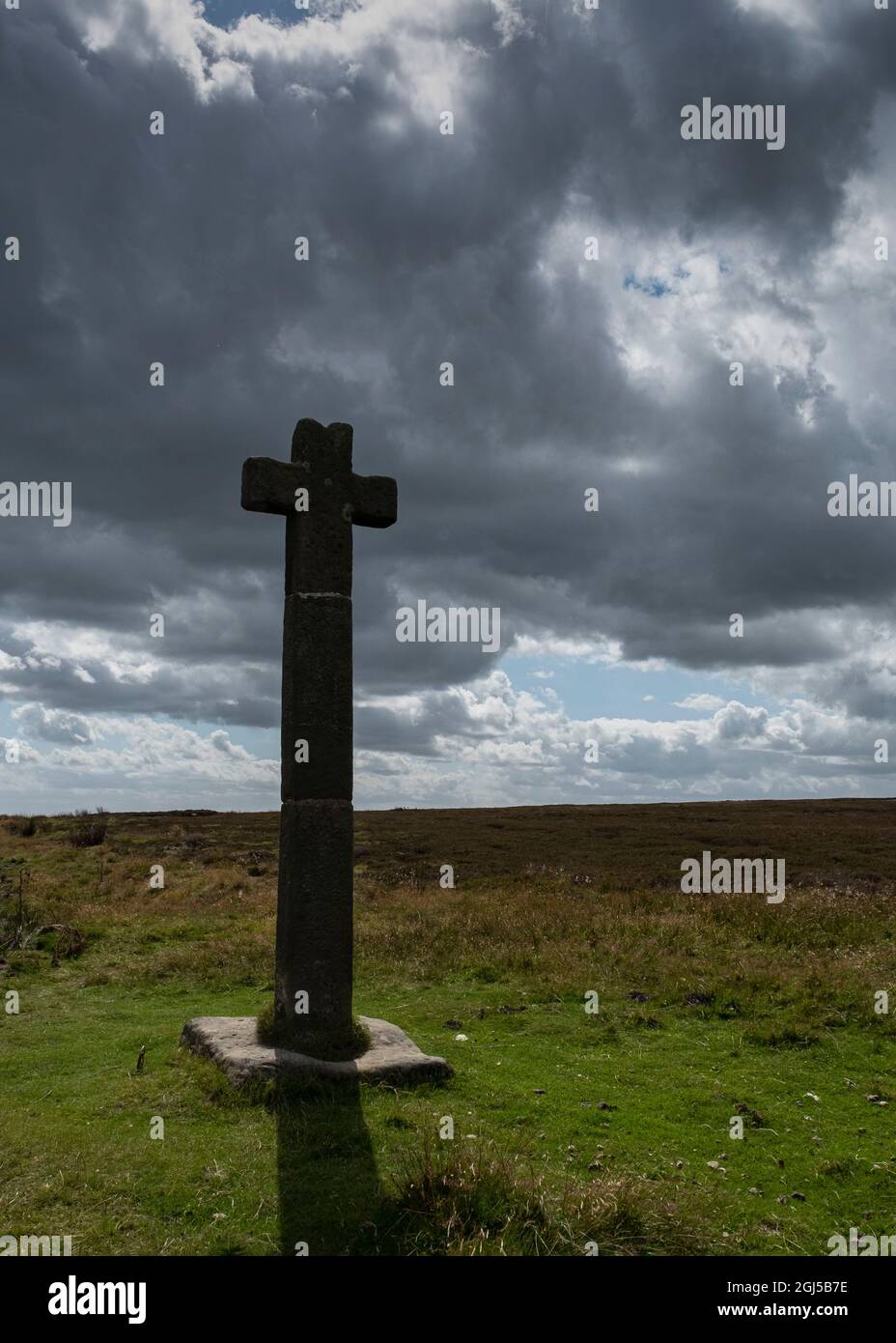 Ancient Religious Stone Symbol of Young Ralph Cross on Windswept North ...