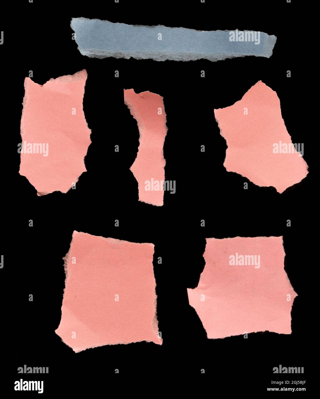 Color torn paper on black background Stock Photo - Alamy