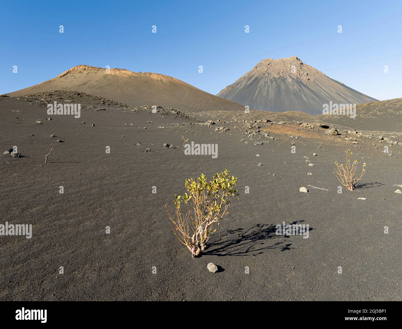 Stratovolcano mount Pico do Fogo. Fogo Island (Ilha do Fogo), part of ...