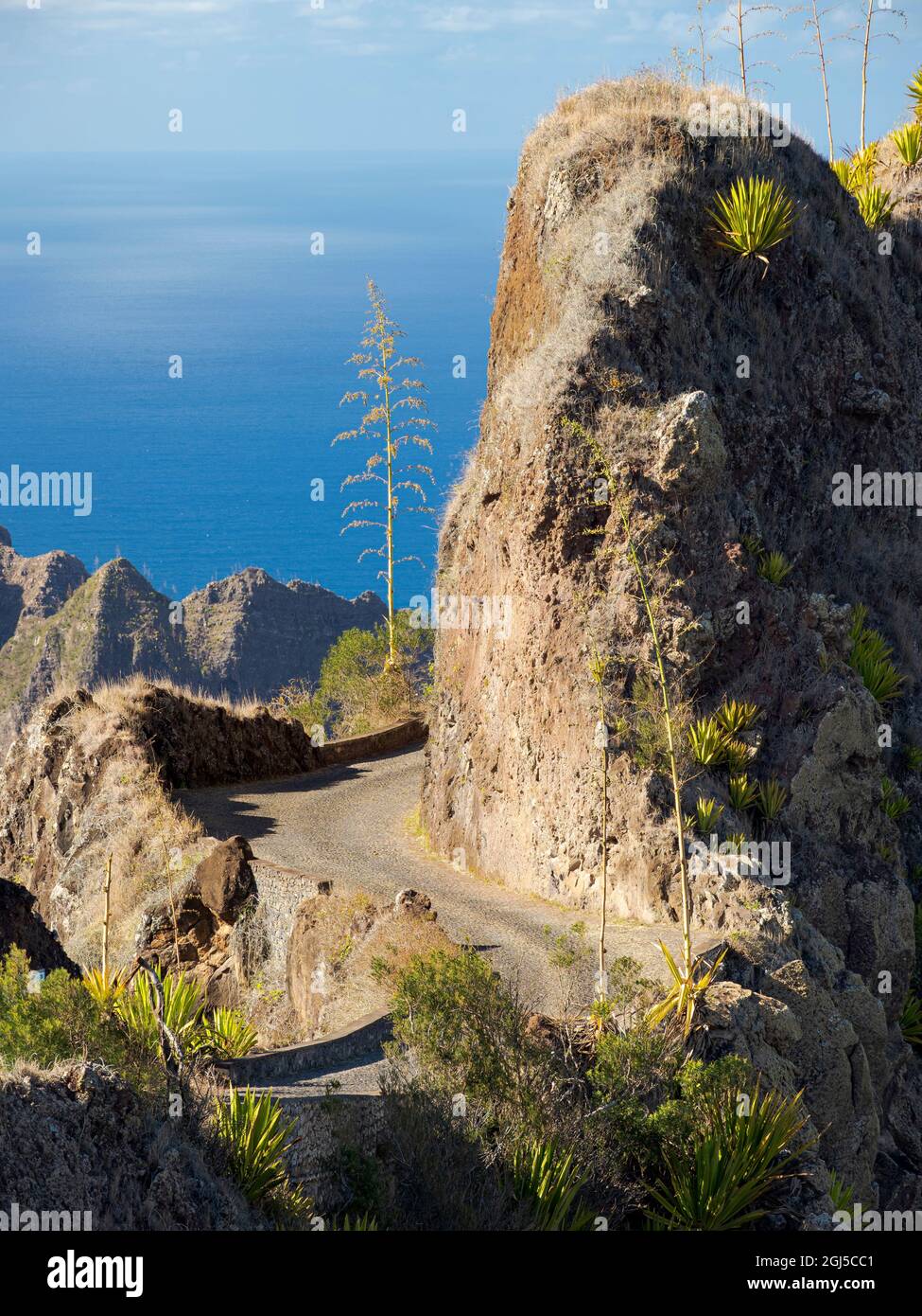 Delgadim, iconic viewpoint at the old mountain road between Porto Novo ...